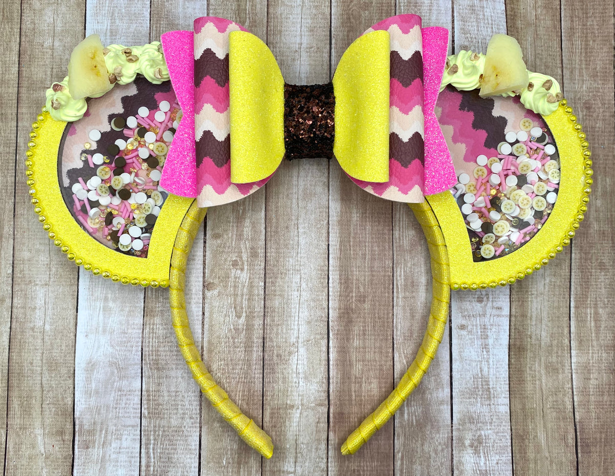 Banana Split Simple Shaker Ears – Vintage Violet Bowtique